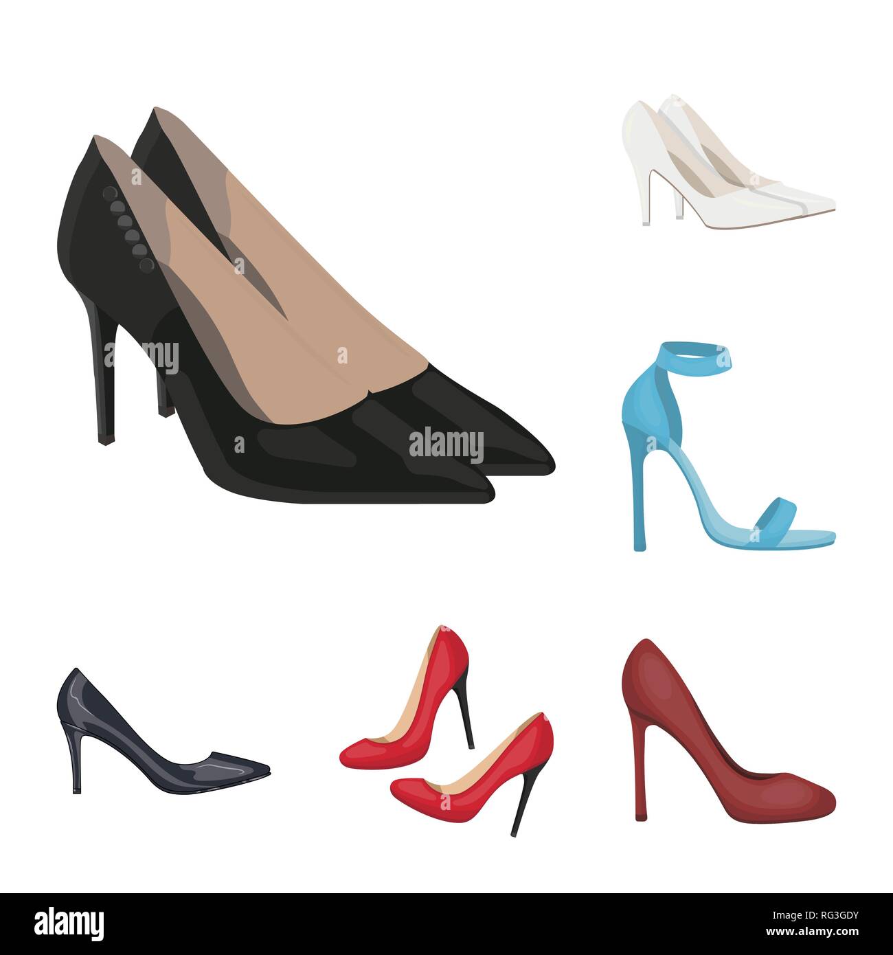 sticker,women,red,silhouette,boot,heel,high,shoes,stiletto,fashion,shoe ...