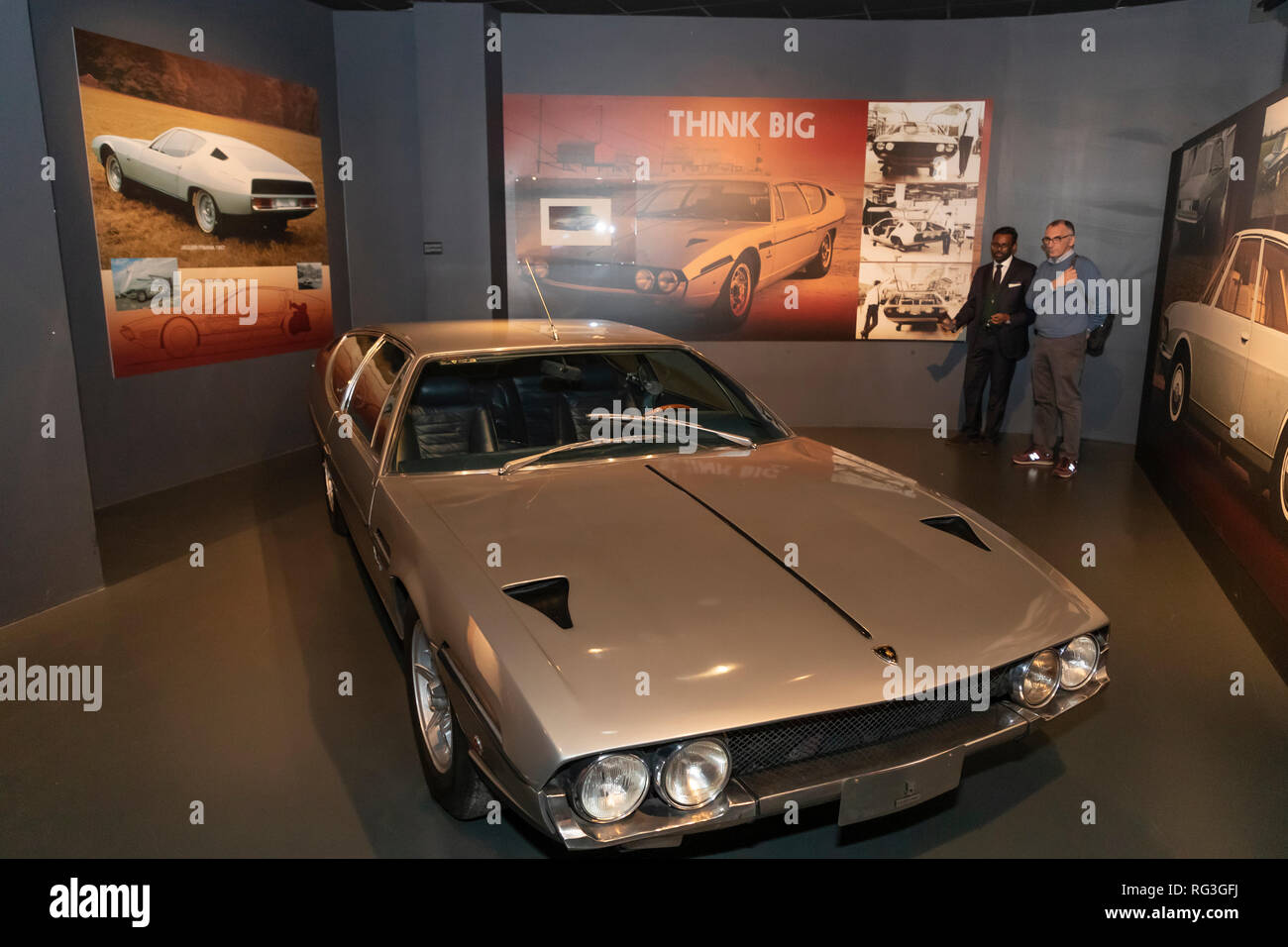 Turin. Exhibition at the National Car Museum, MAUTO, devoted to the car ...
