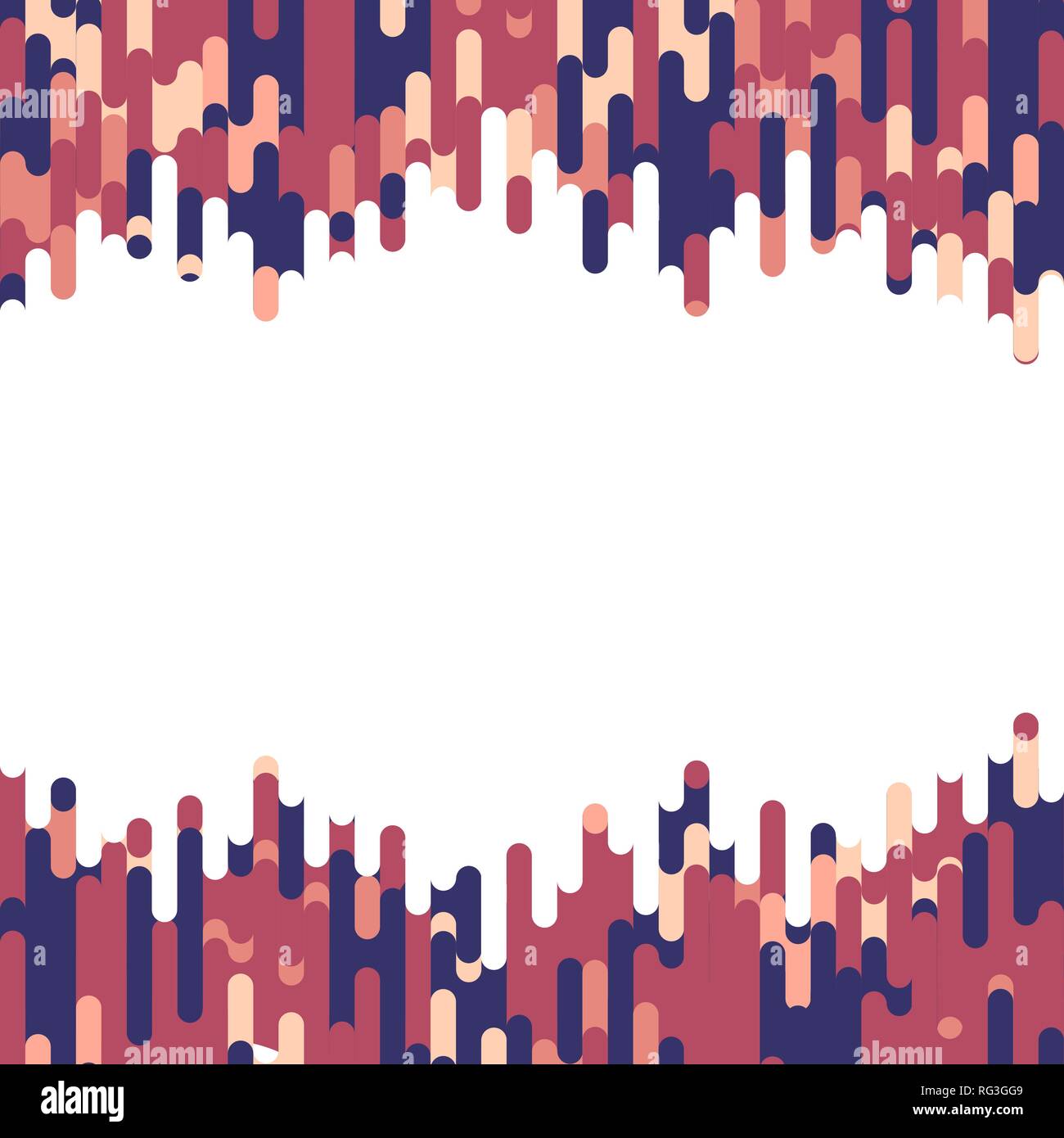 Abstract coral lines brush background with different elements Stock ...