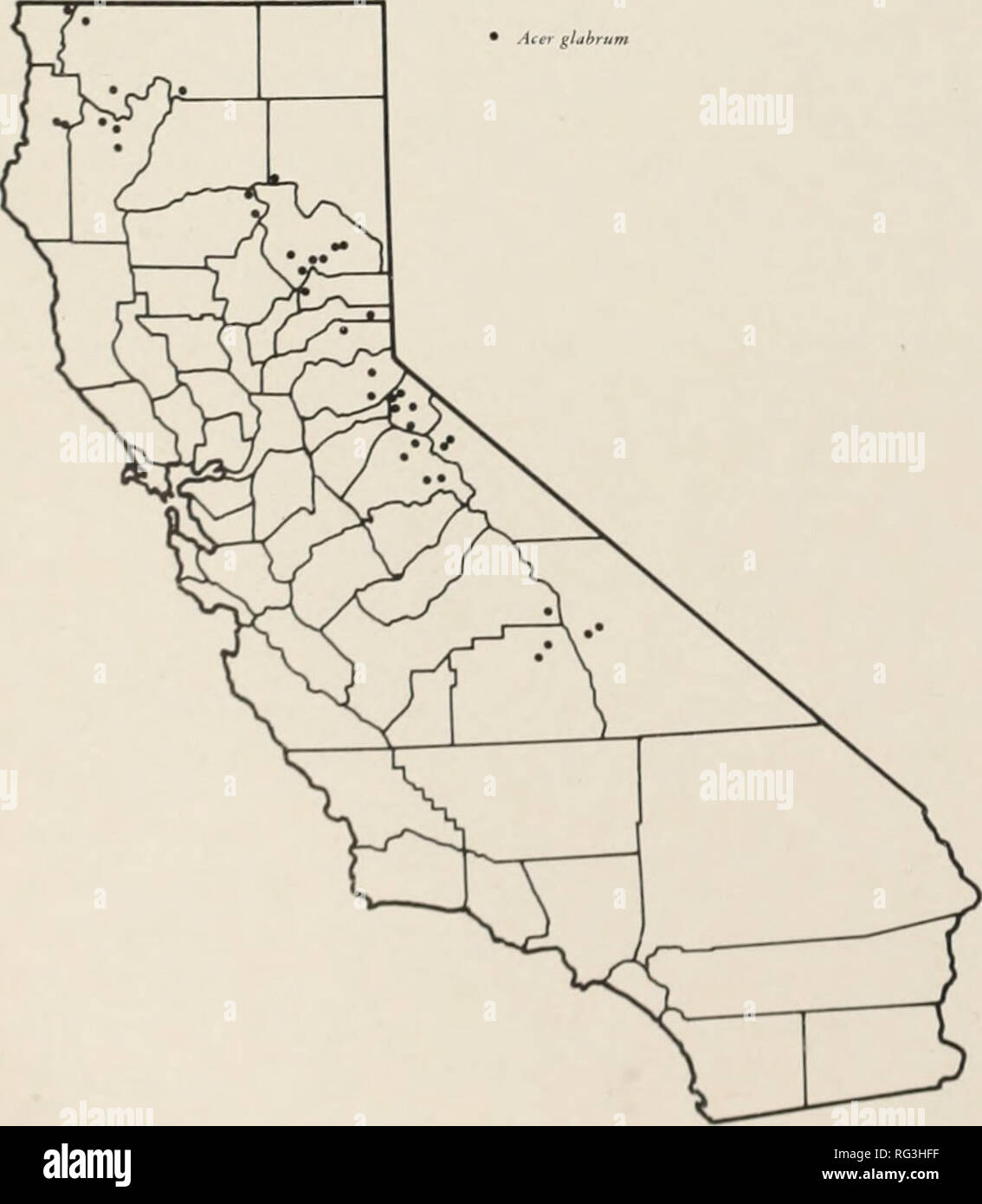 Sierra Mountain Range Map