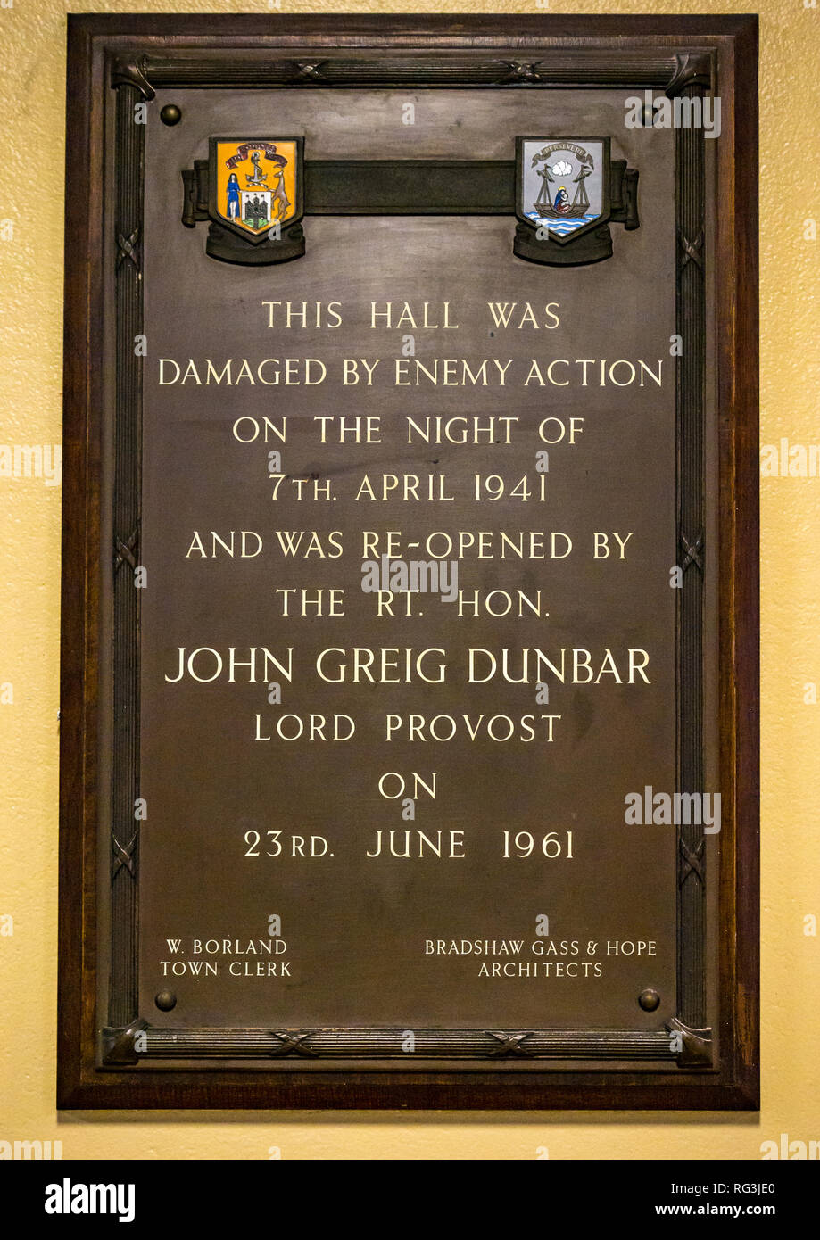 Commemorative plaque scotland hi-res stock photography and images - Alamy