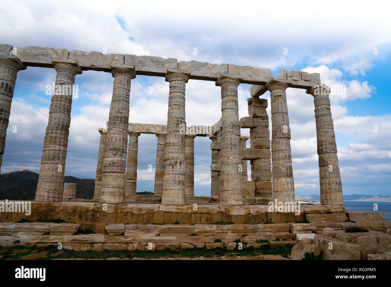 Temple of poseidon hi-res stock photography and images - Alamy