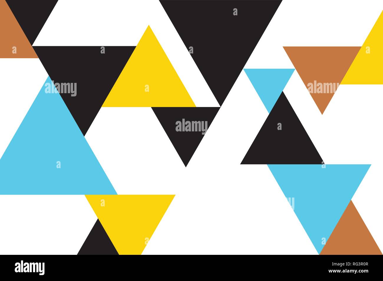 Abstract background pattern made with triangle shapes in orange, yellow ...