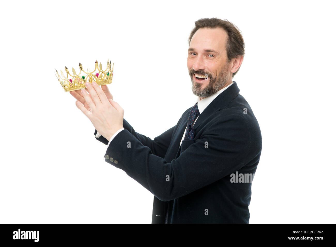King Crown Business Man High Resolution Stock Photography and Images ...