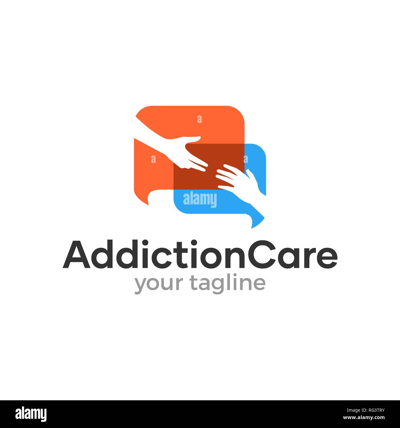 Professional Friendly Addiction Care Consulting Logo Design Template ...