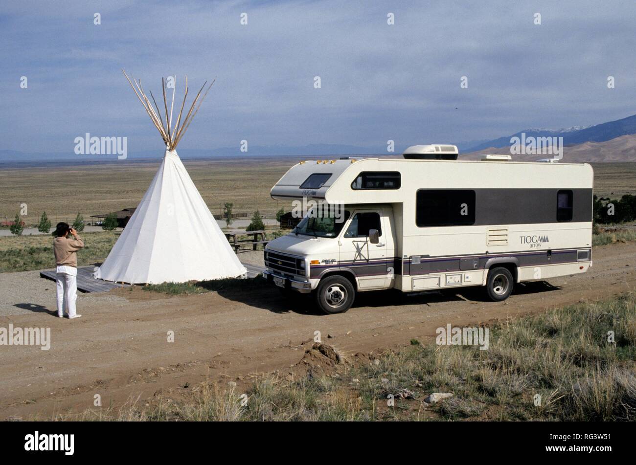 USA, United States of America, Colorado: Traveliing in a Motorhome, RV ...