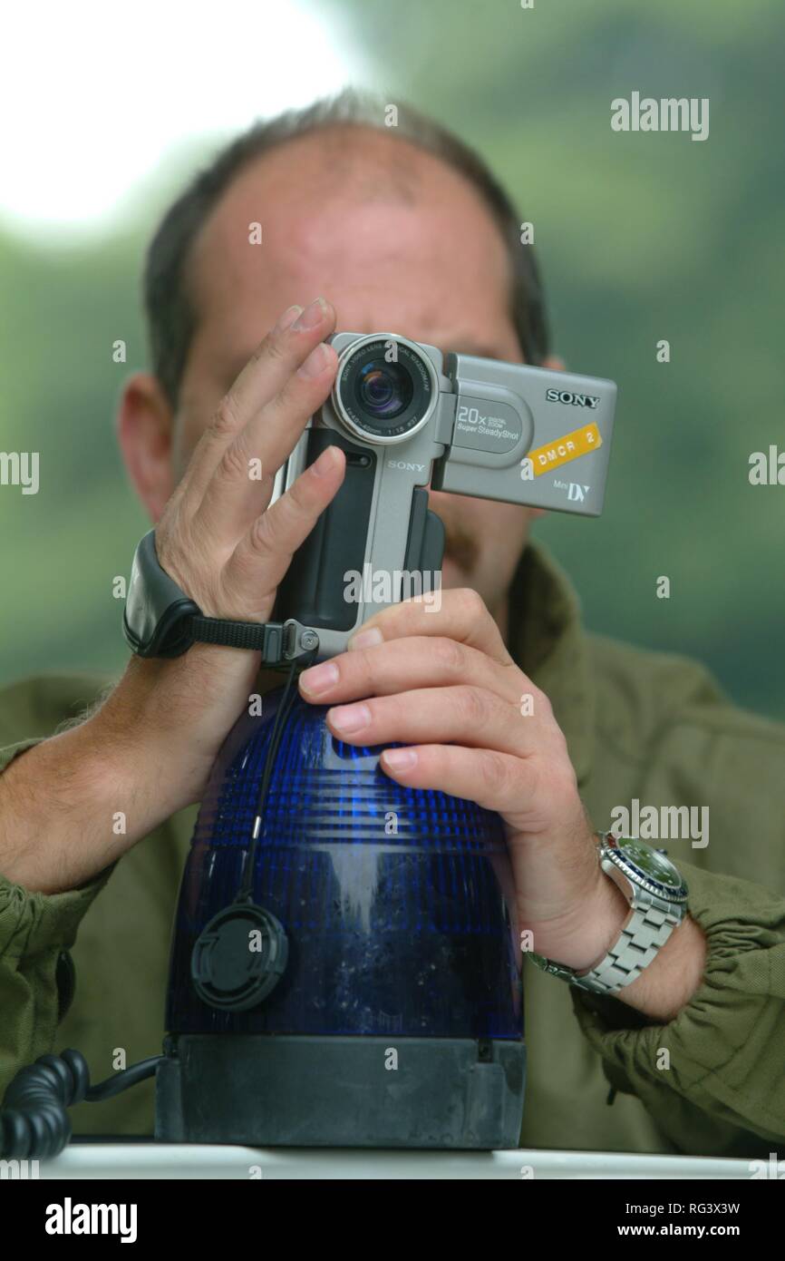 DEU, Germany : Anti riot Police units, training at a realistic scenario ...