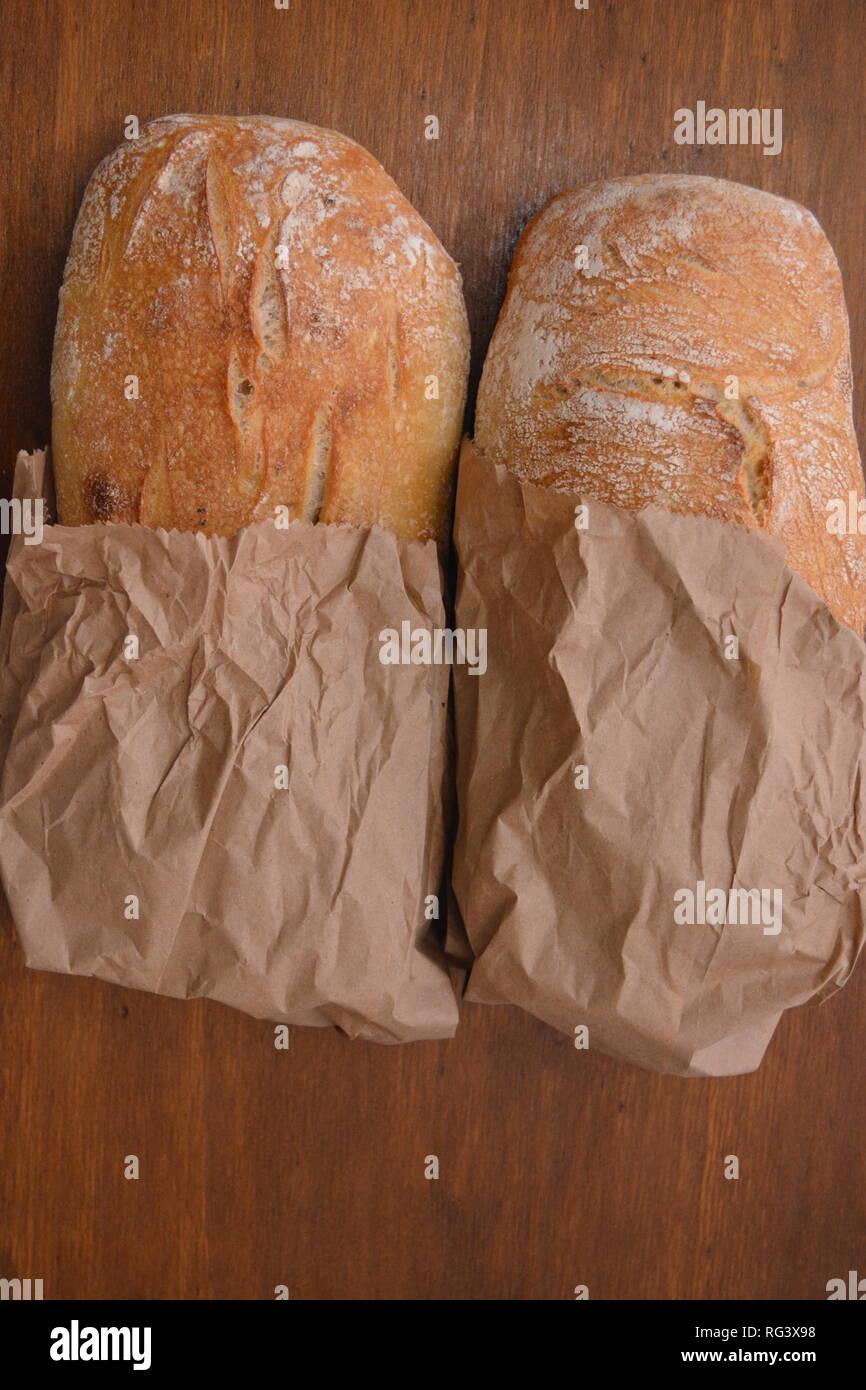 fresh white bread baked in the oven Stock Photo - Alamy