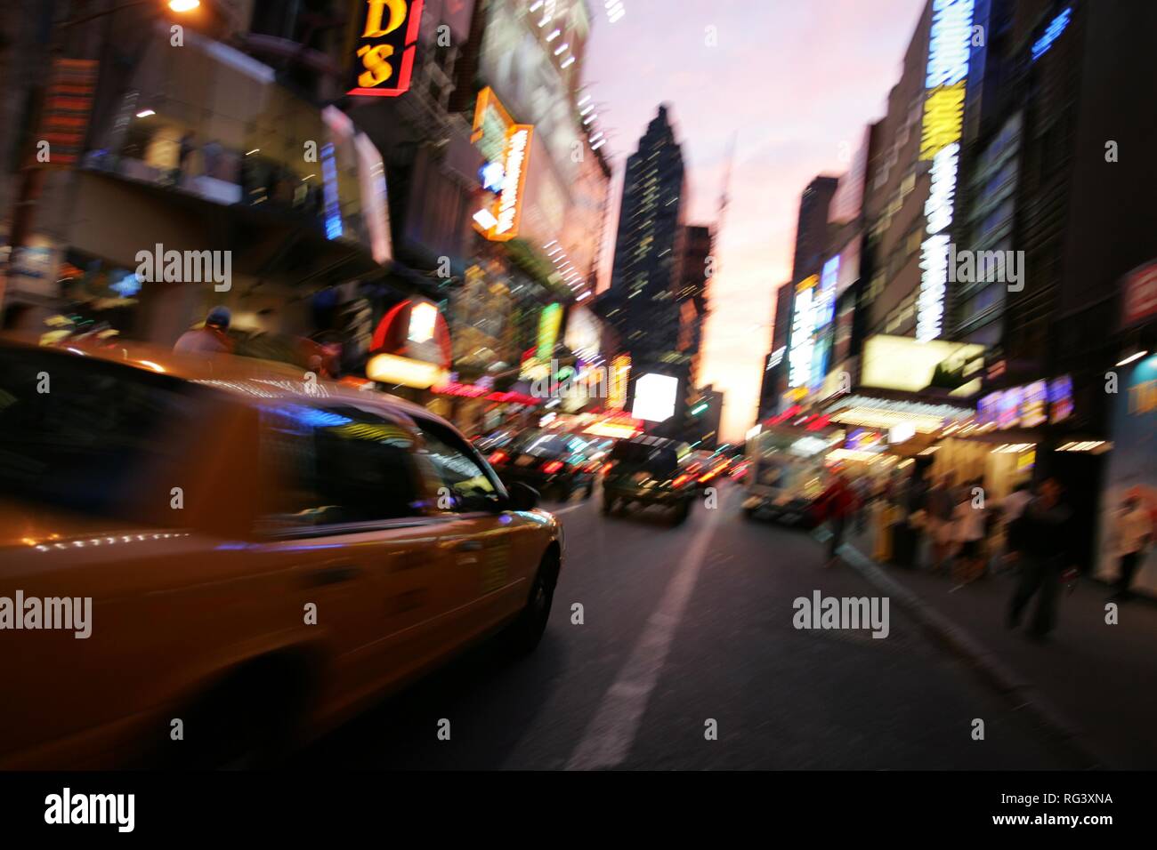 USA, United States of America, New York City: Times Square. 42nd Street ...