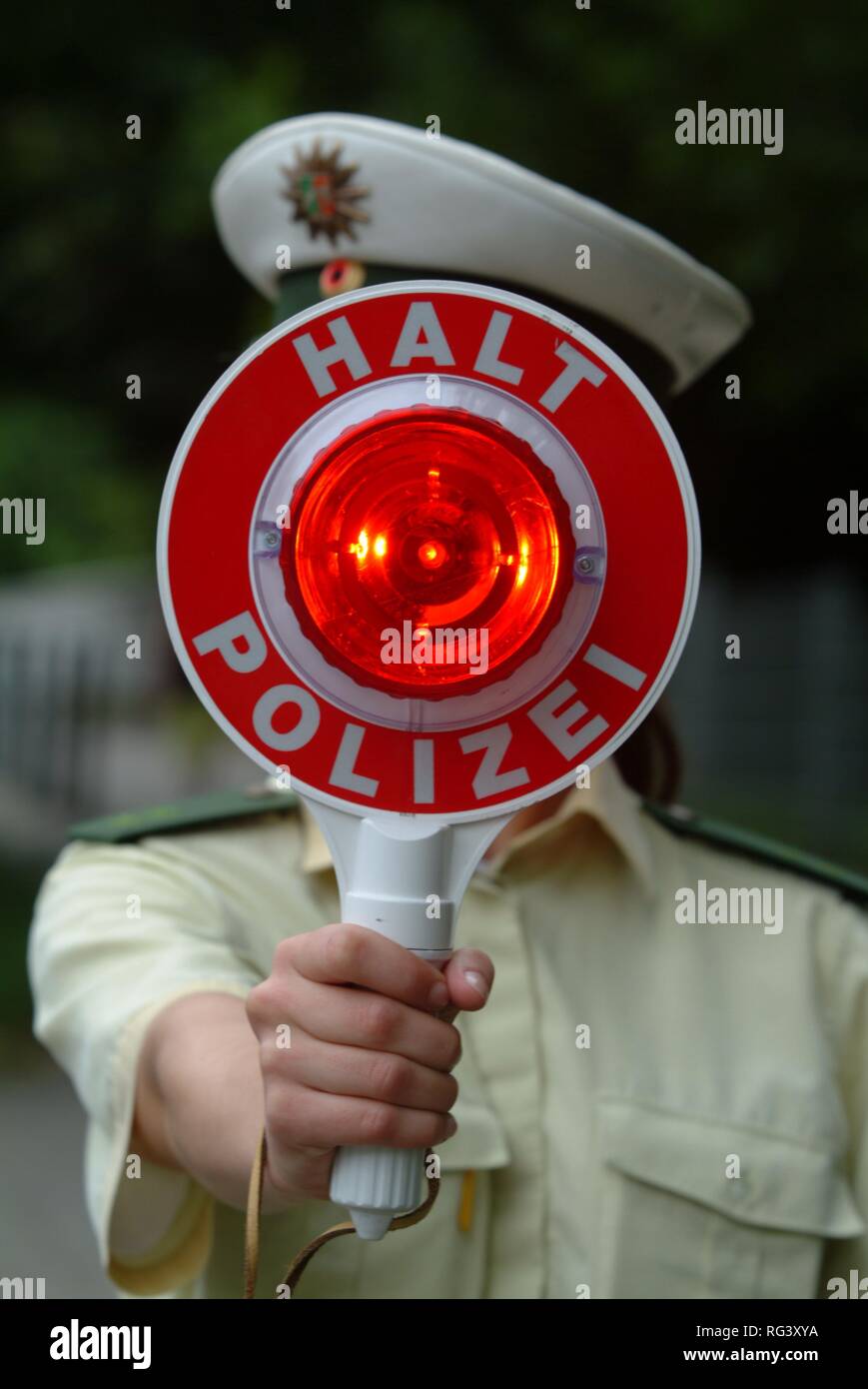 DEU, Germany, Essen: Traffic speed control in a speeding zone of 30 km ...