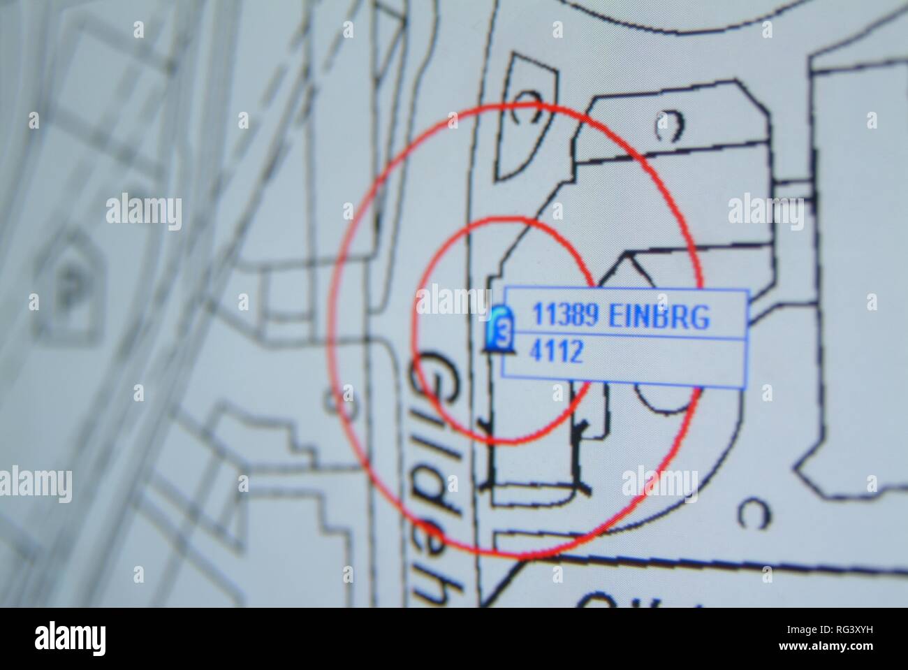 DEU, Germany, Essen: Daily police life. Officer from a city police ...