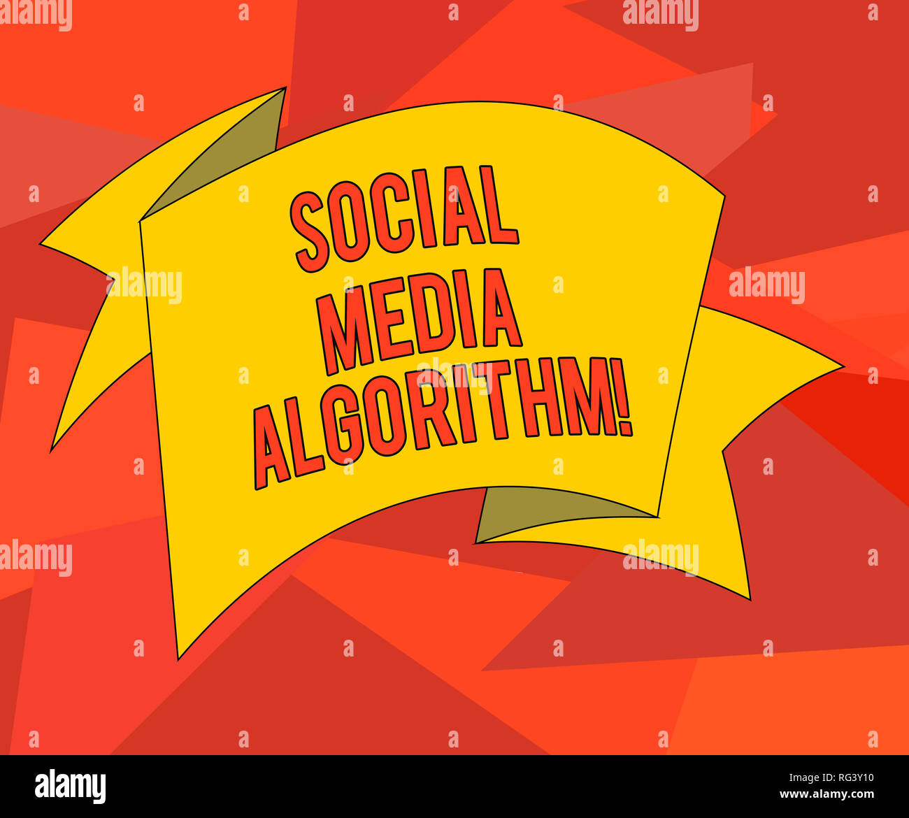 Word Writing Text Social Media Algorithm Business Concept For Sorting All Post And Show The