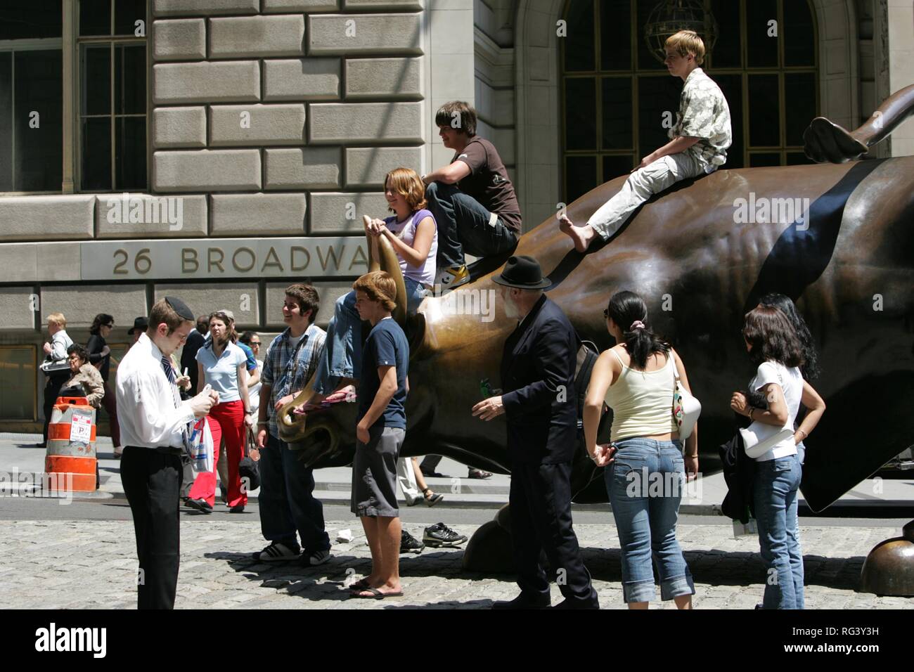 USA, United States of America, New York City: Downtown, Financial ...