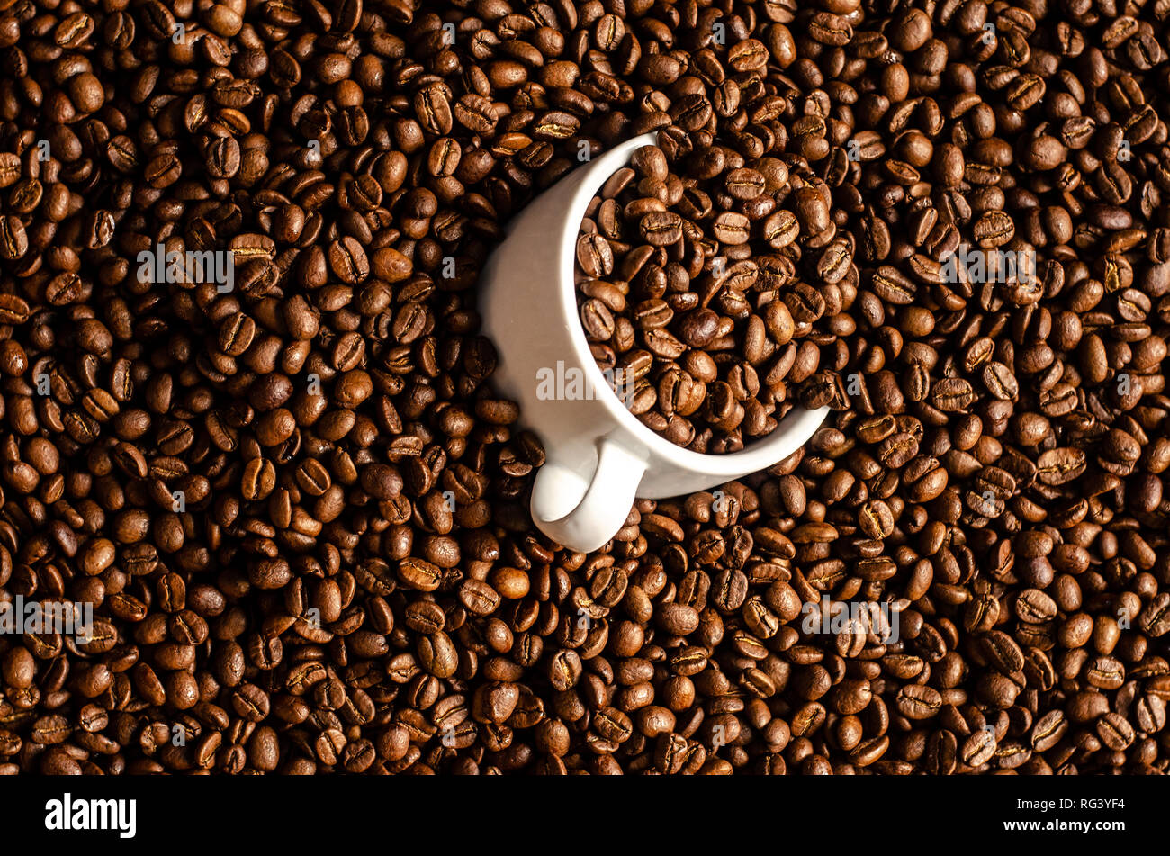 Jug cup coffee beans hi-res stock photography and images - Alamy