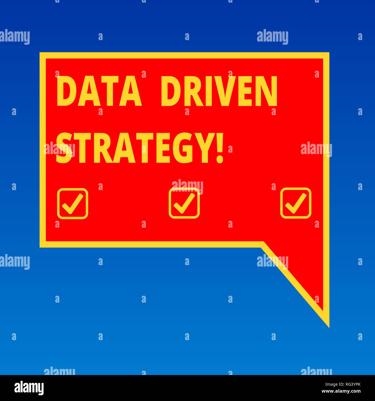 Handwriting text writing Data Driven Strategy. Concept meaning ...