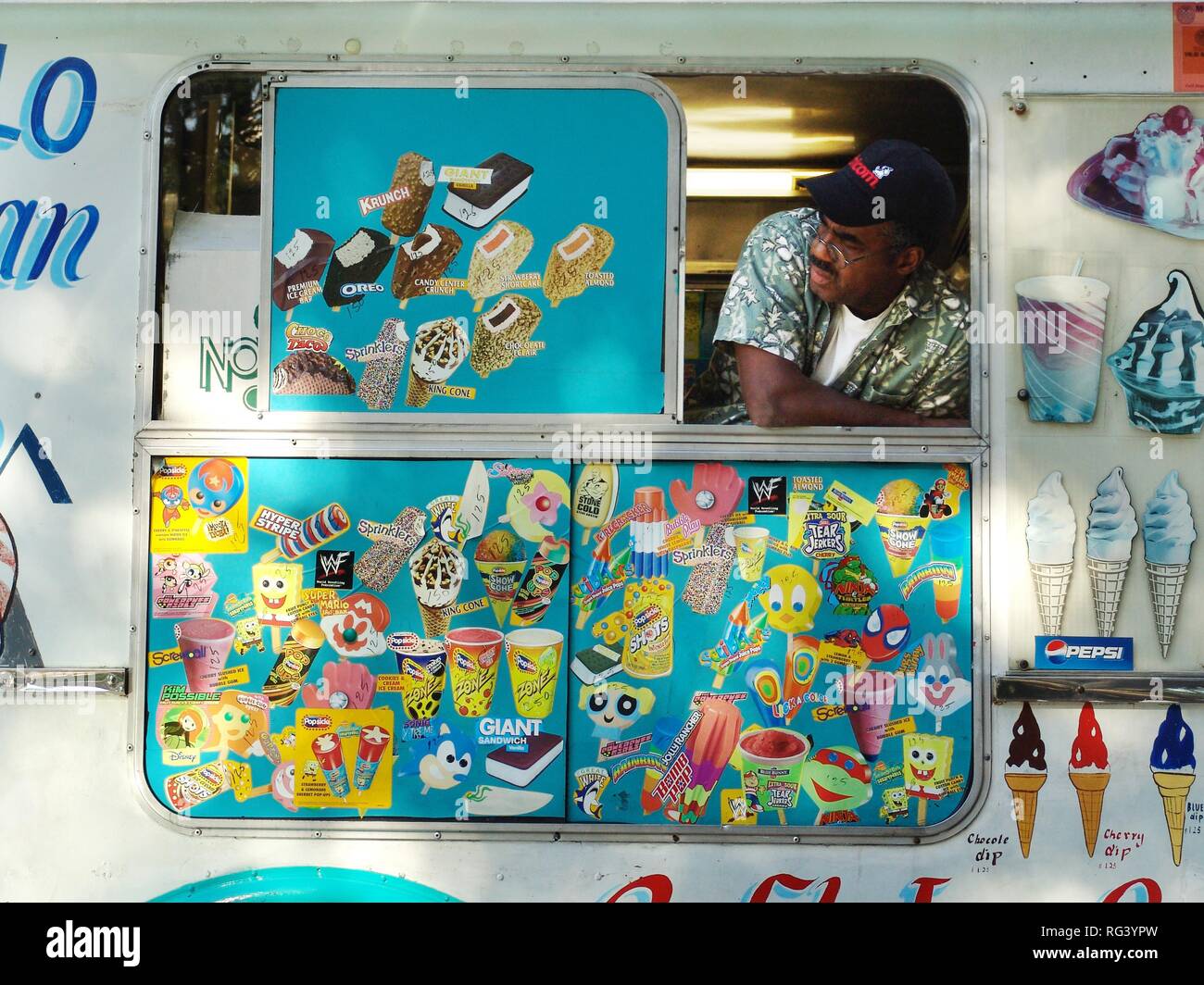 Ice Cream Truck Menu 90s