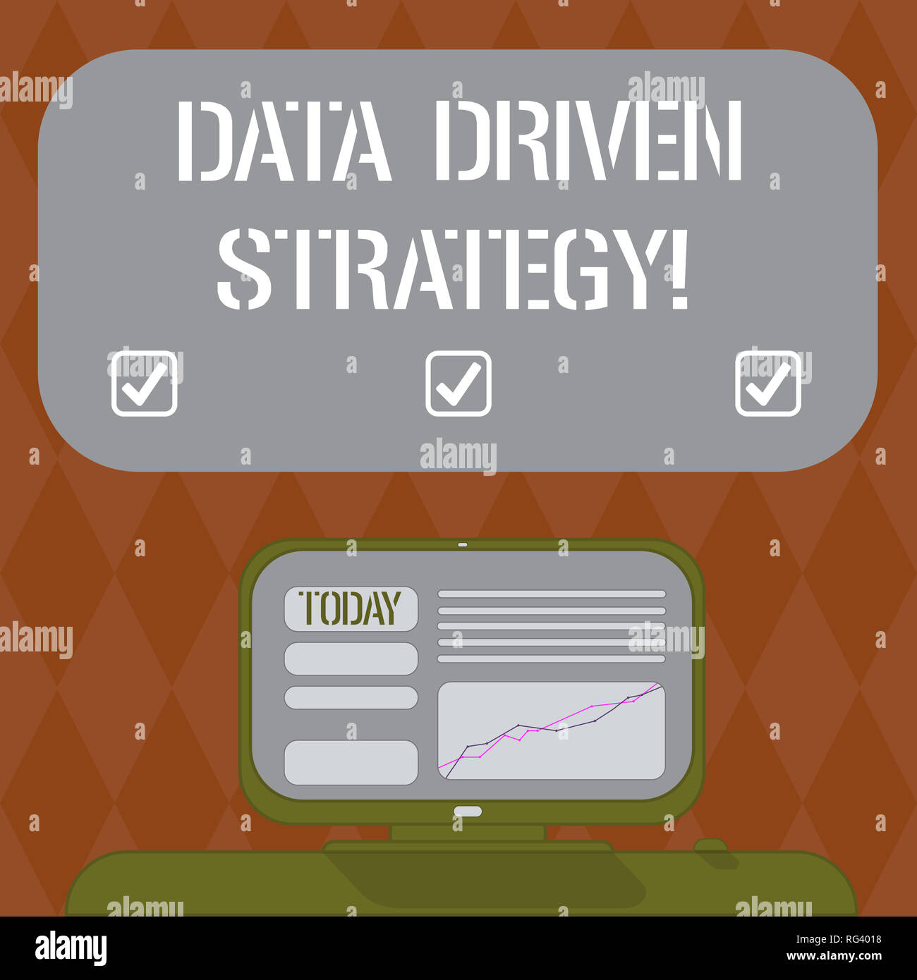 Writing note showing Data Driven Strategy. Business photo showcasing ...