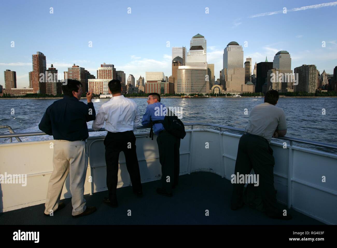USA, United States of America, New York City: Skyline of the west side ...