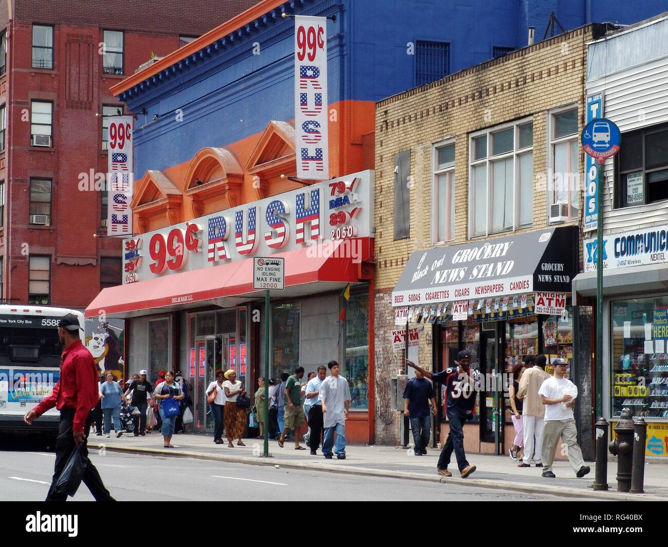 USA, United States of America, New York City: Harlem, 125th Street ...