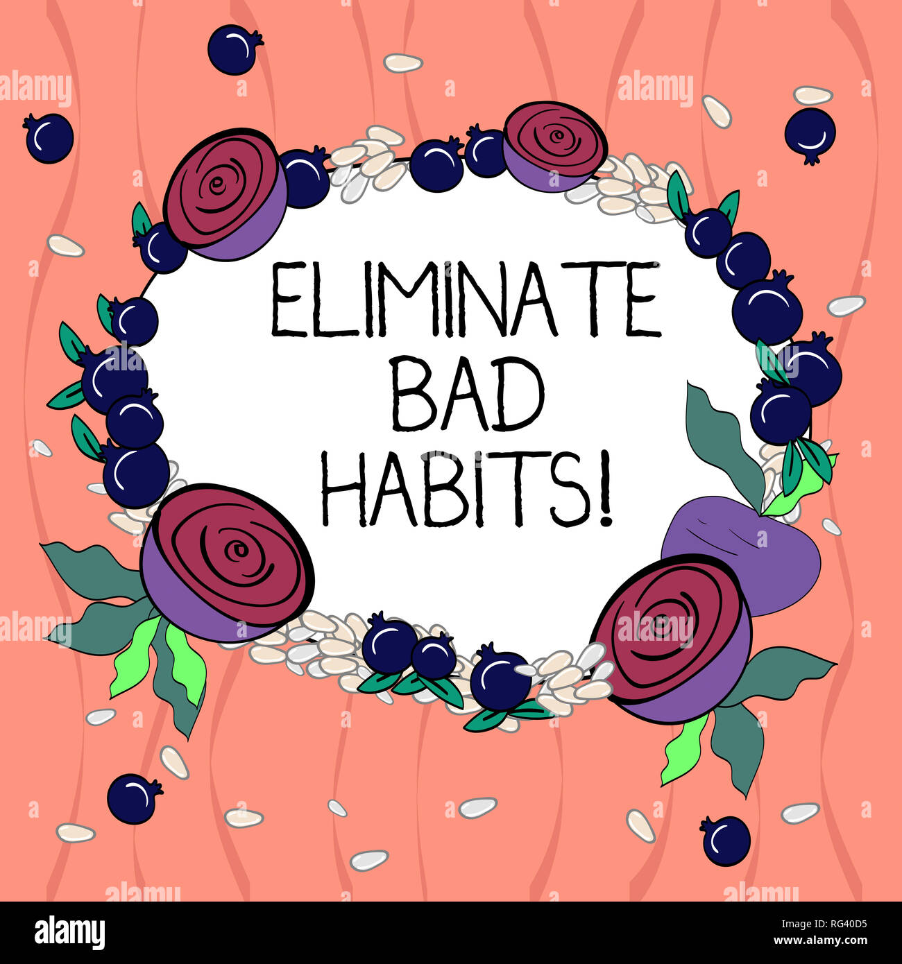 Word writing text Eliminate Bad Habits. Business concept for To stop a ...
