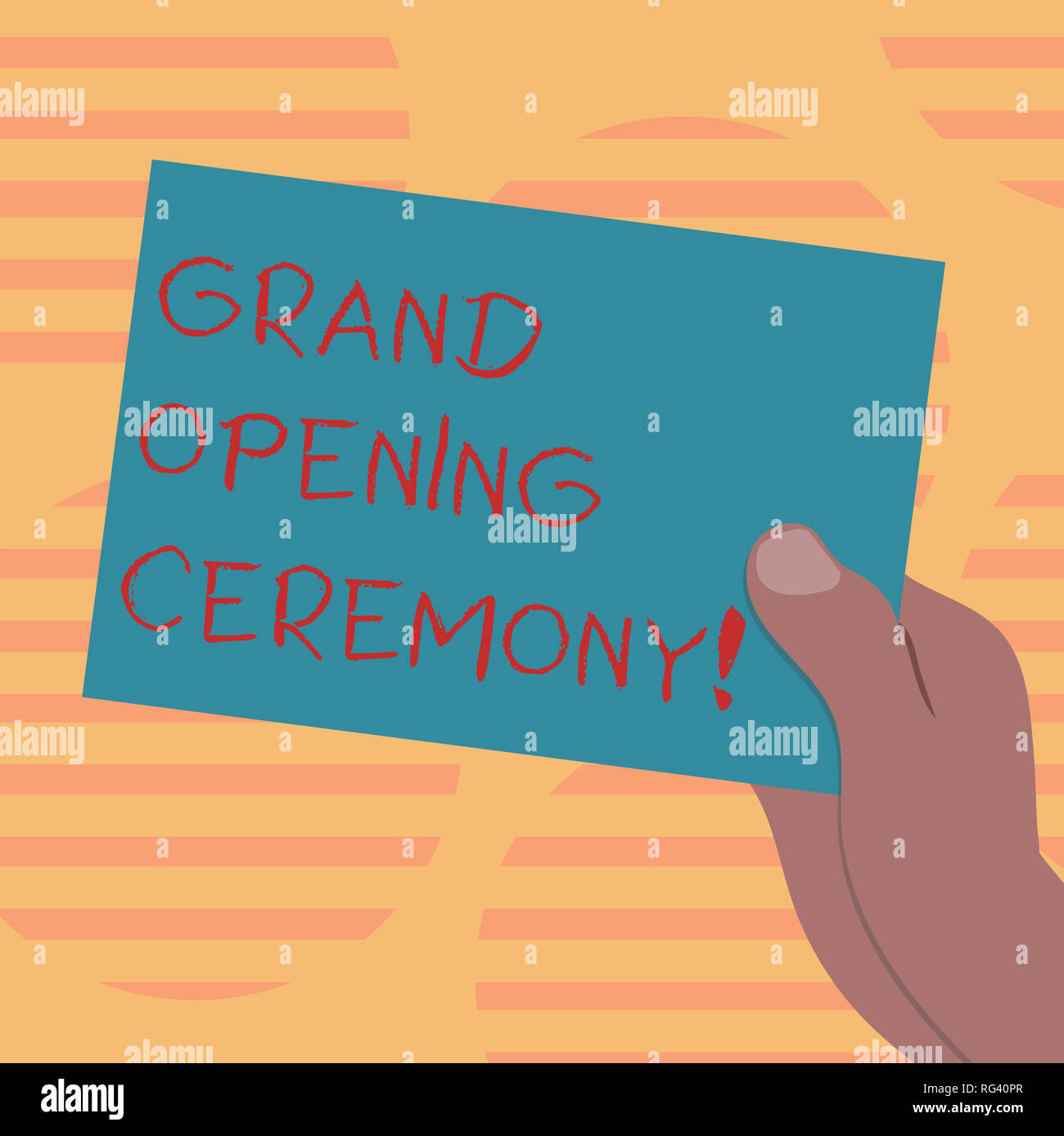 Word writing text Grand Opening Ceremony. Business concept for mark the ...