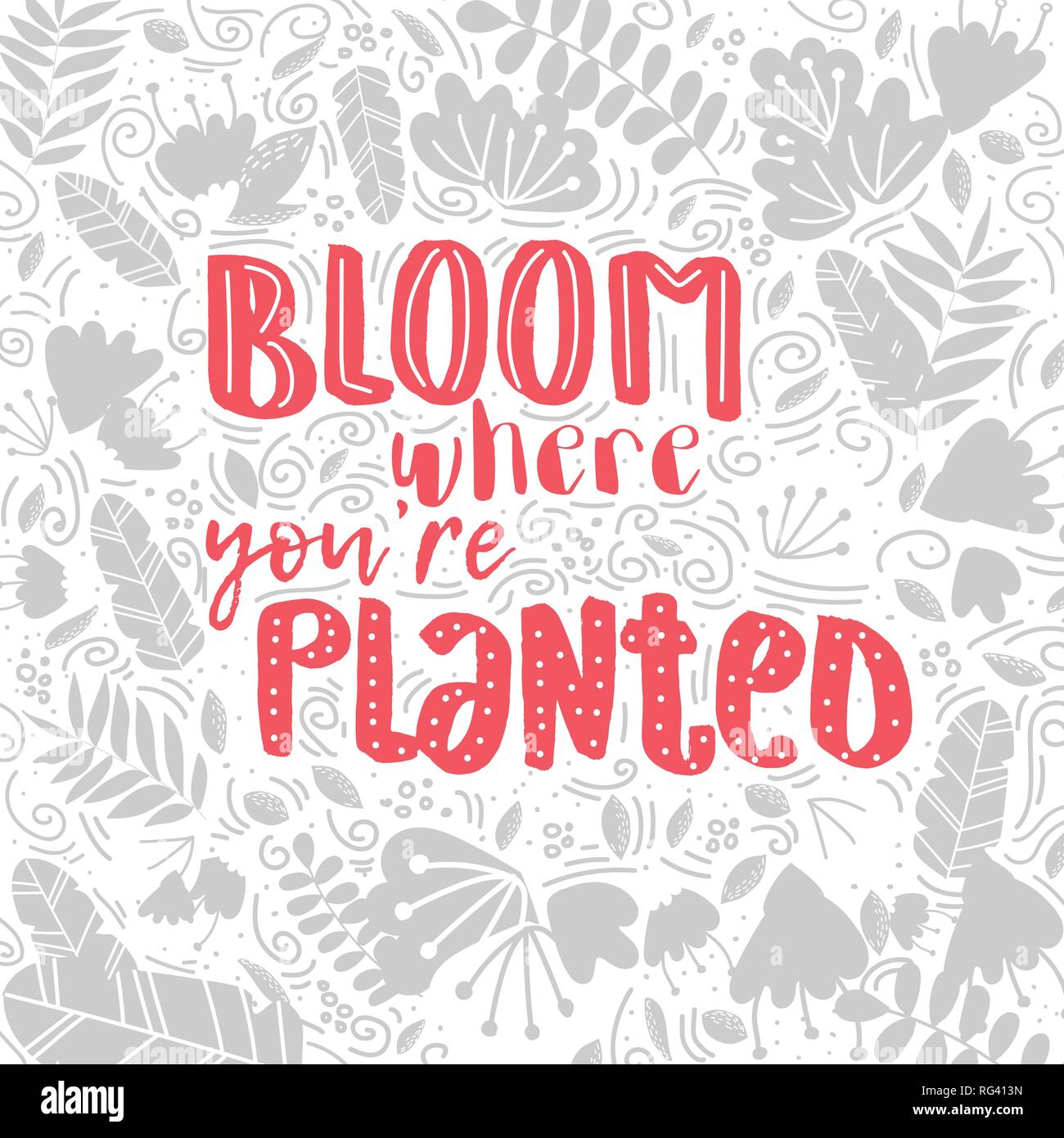 Planted letters Stock Vector Images - Alamy