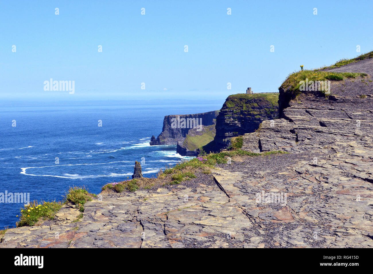 Cliffs of moher view from sea hi-res stock photography and images - Alamy