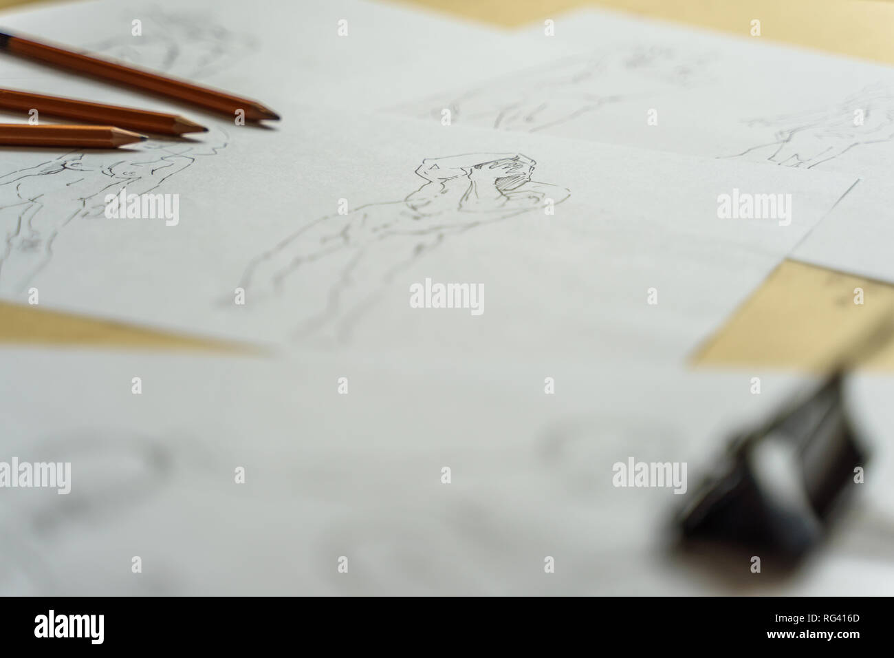 Anatomy class drawing hi-res stock photography and images - Alamy