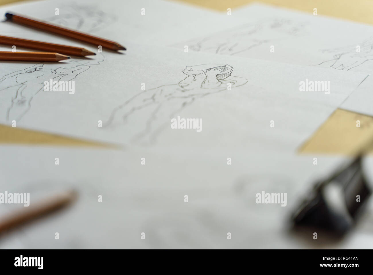 Anatomy class drawing hi-res stock photography and images - Alamy