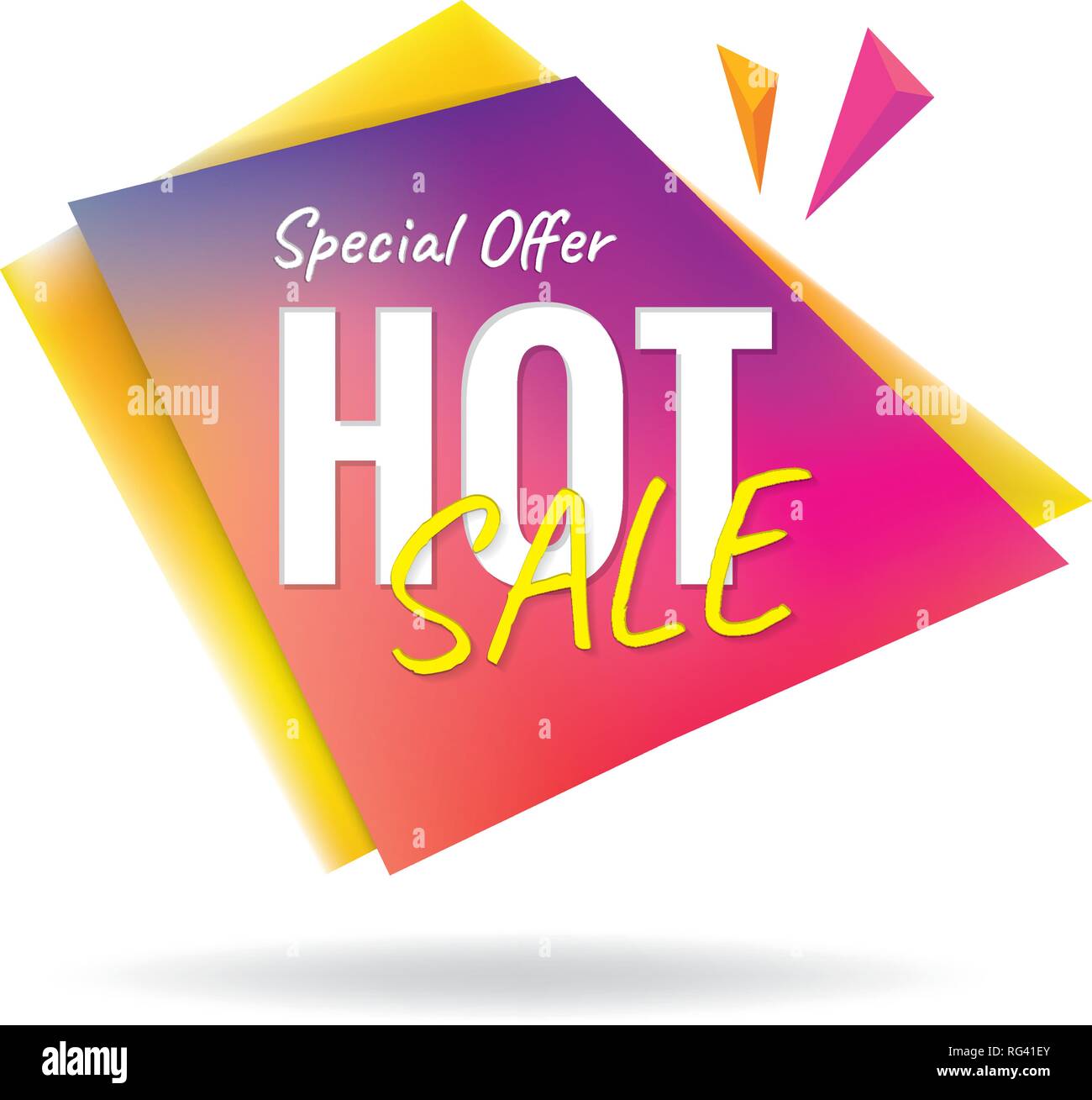 Hot Sale colorful sharp heading design for banner or poster. Sale and ...