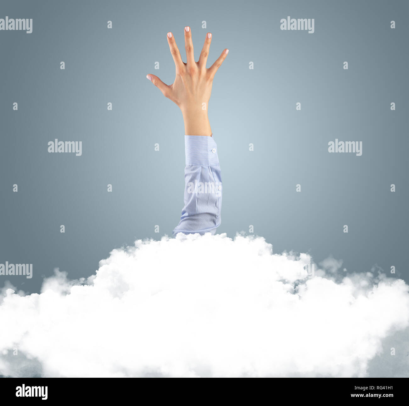 Hand breaking out from hi-res stock photography and images - Alamy
