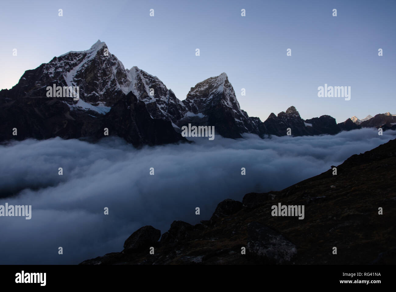 Ama Dablam - a mountain in the Himalaya range of eastern Nepal Stock ...