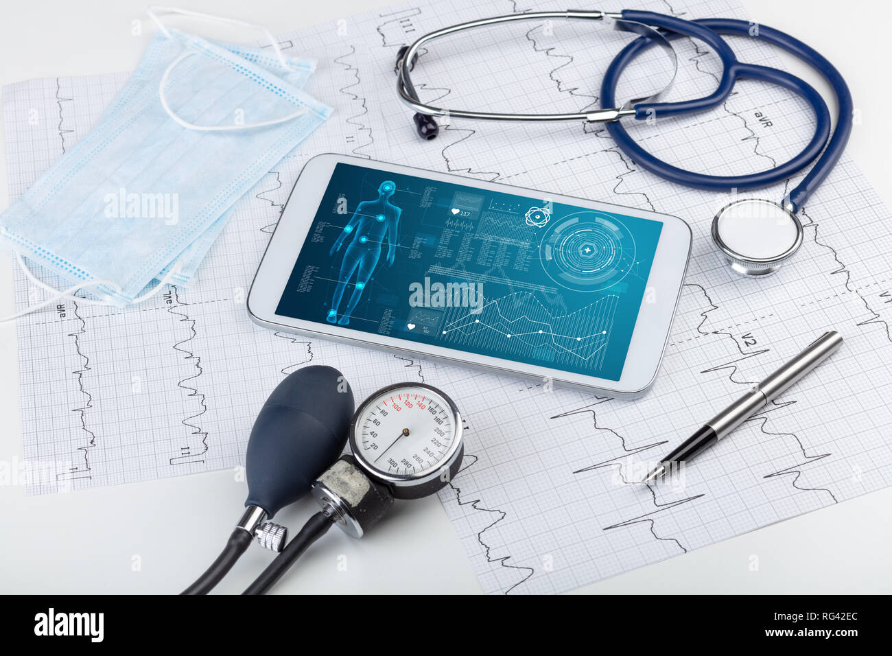 Medical full body screening software on tablet and healthcare devices ...