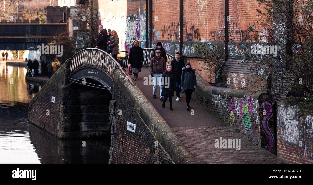 London, England - January 20, 2019. Camden town and its famed Camden ...