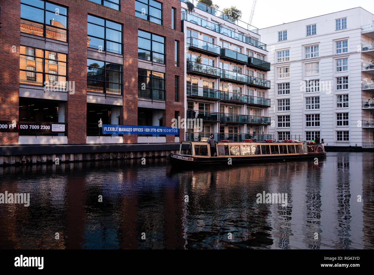 London, England - January 20, 2019. Camden town and its famed Camden ...