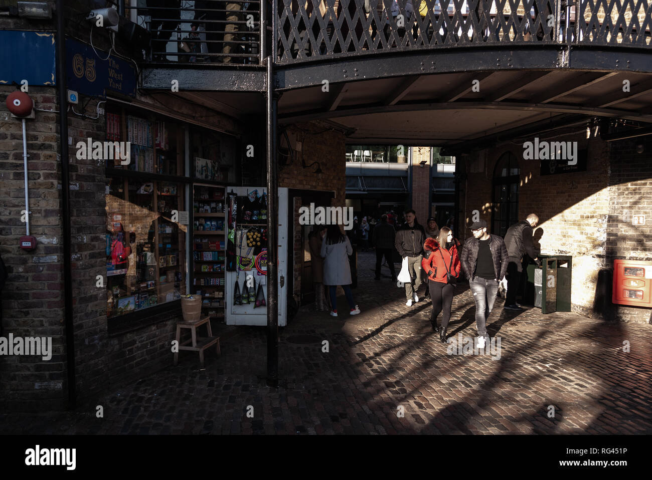 London, England - January 20, 2019. Camden town and its famed Camden ...