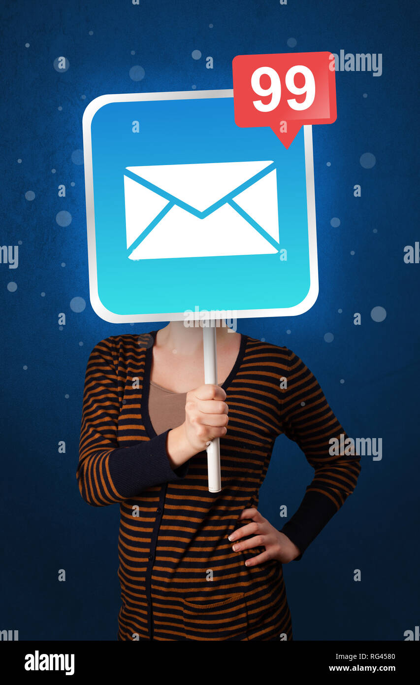 Email newsletter young people hi-res stock photography and images - Alamy