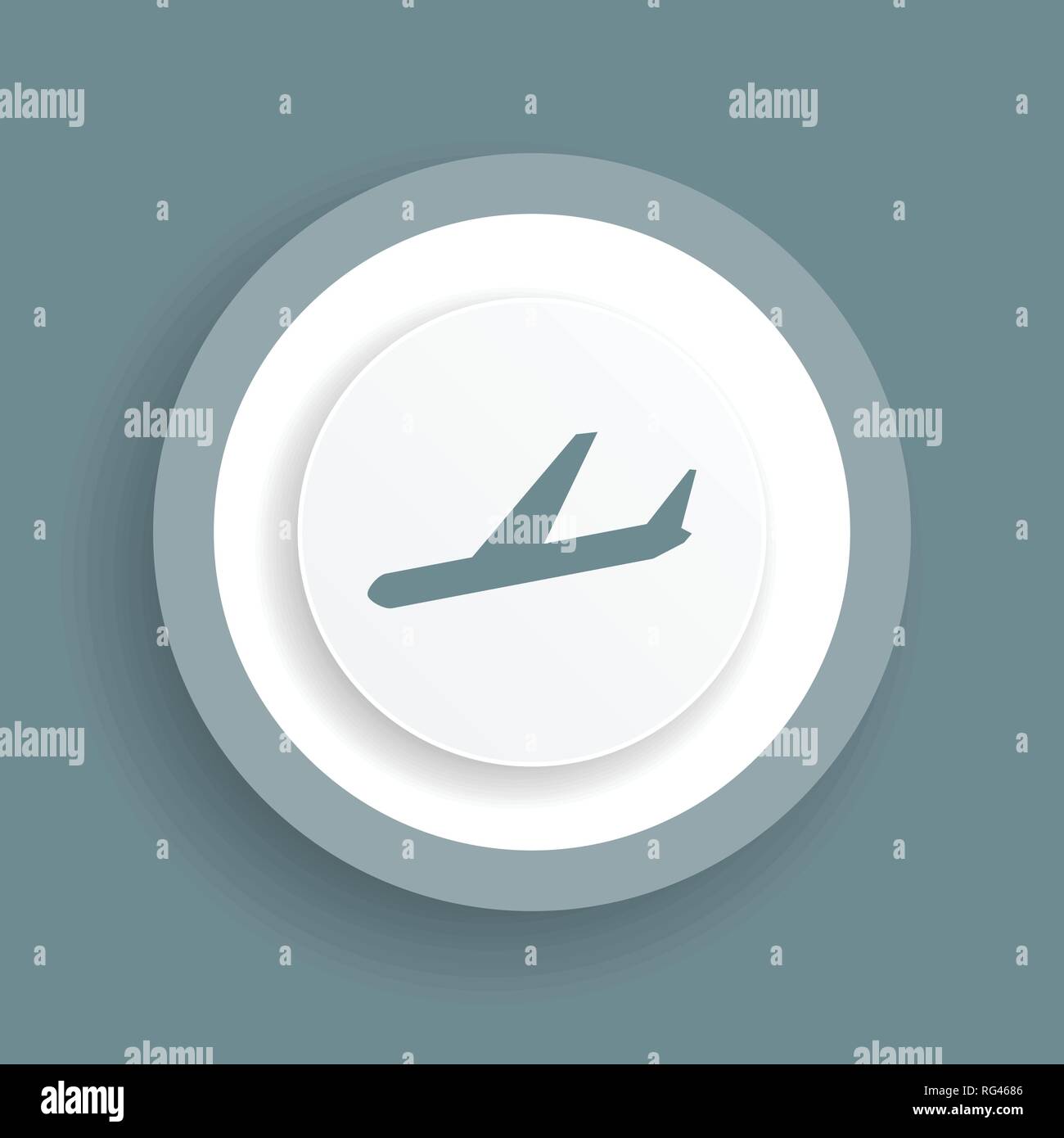 Plane arrivals vector icon Stock Vector Image & Art - Alamy