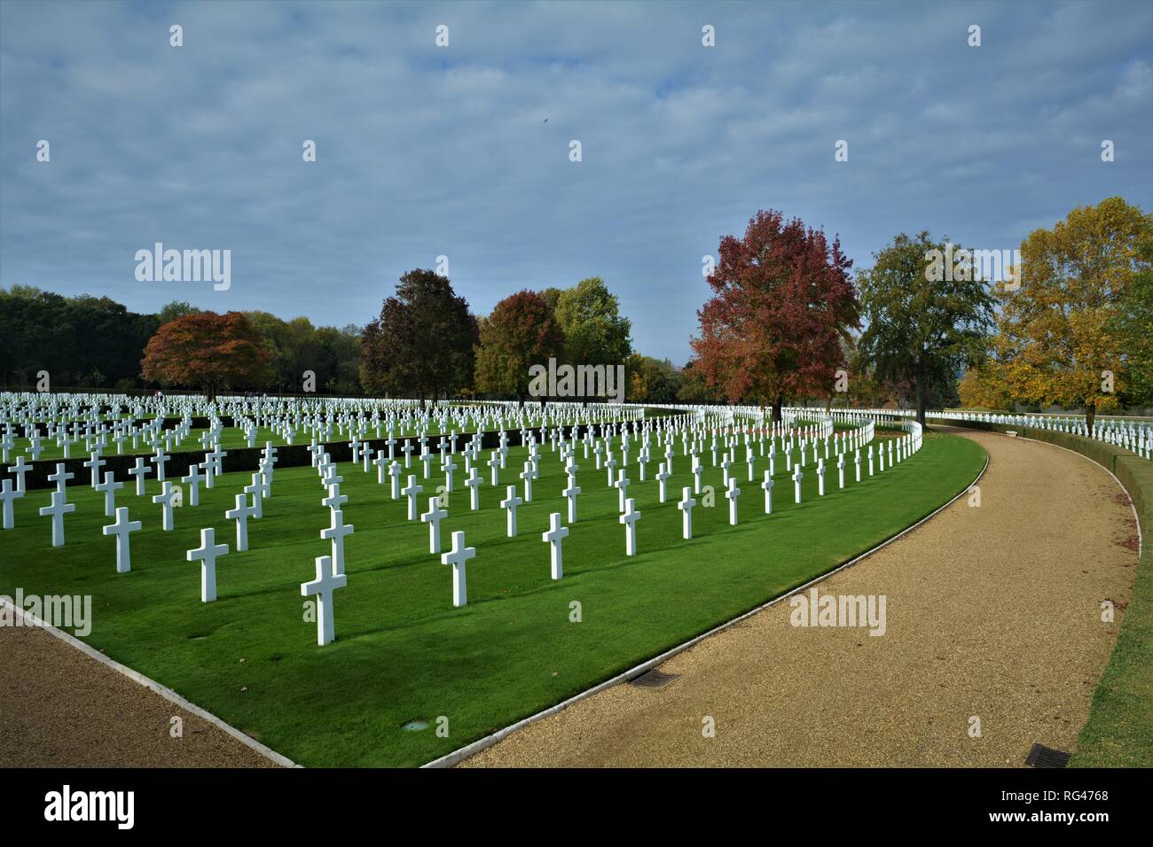 Madingley American war graves military cemetery, Cambridge England ...