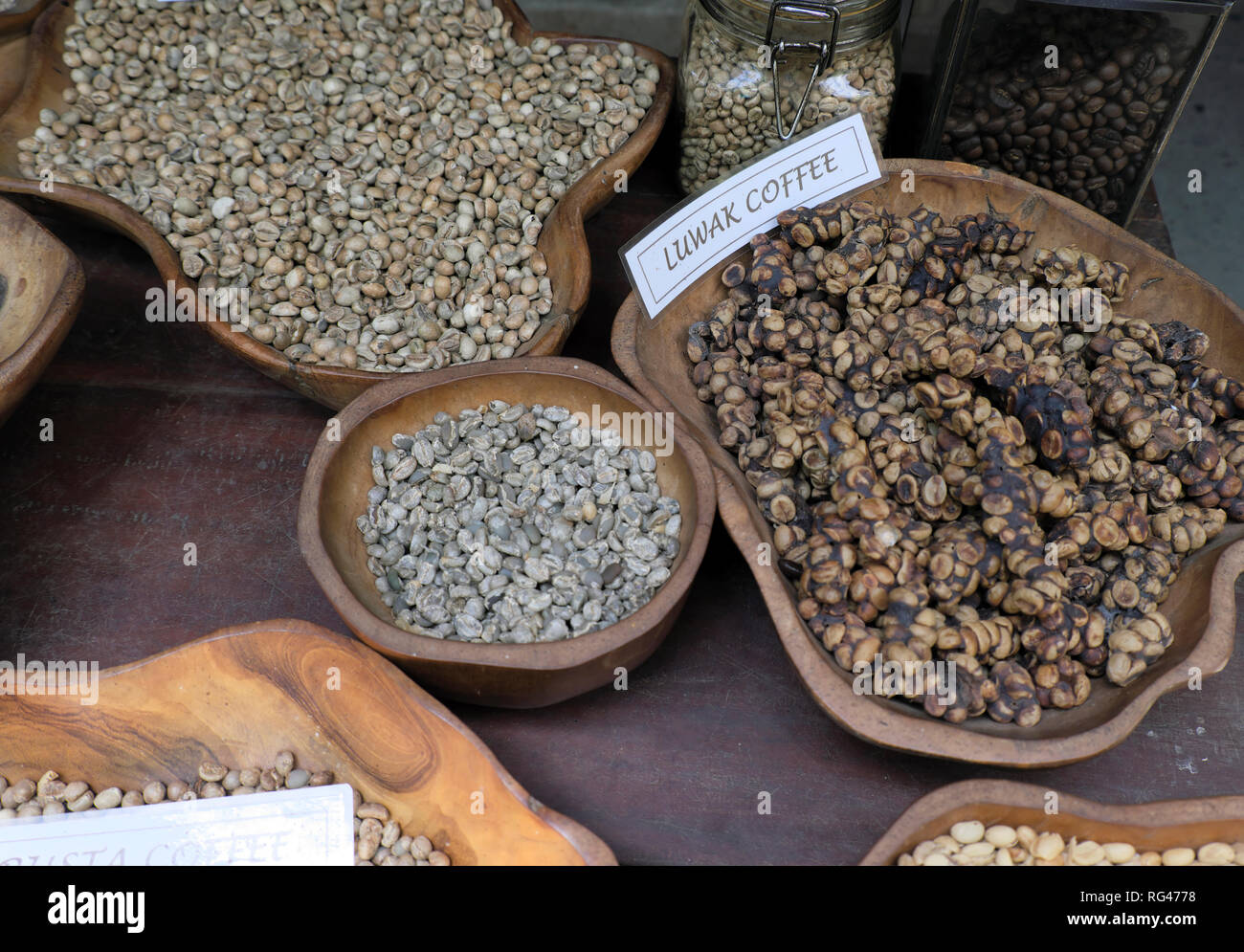 tea and coffee plantation in bali Stock Photo - Alamy