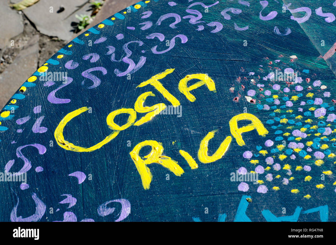 Artistic table Costa Rica Stock Photo - Alamy