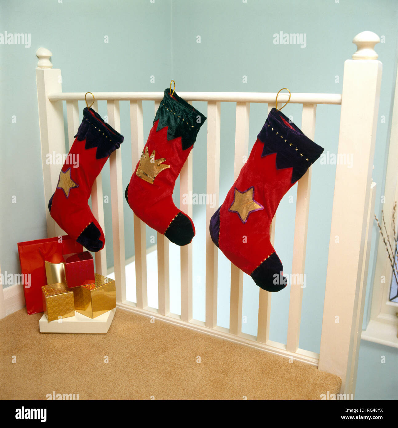 Red stockings hi-res stock photography and images - Alamy