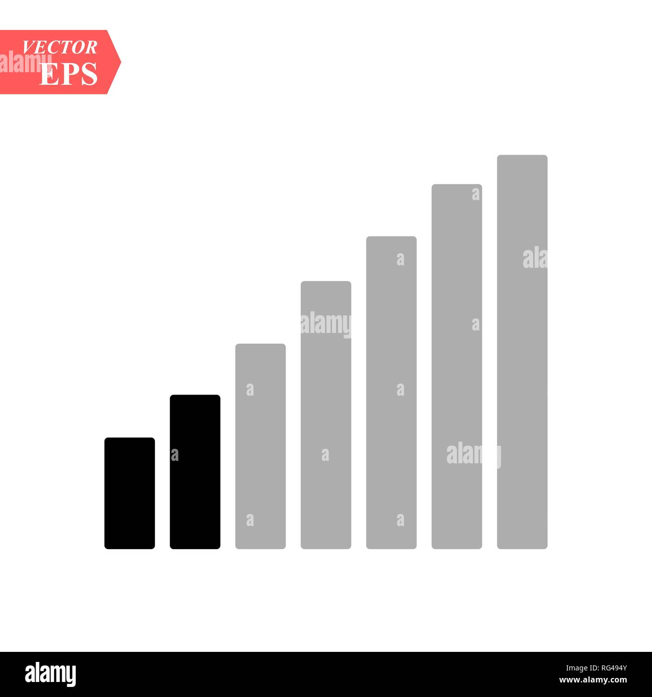 Wi-Fi icons levels. Signal strength indicator template, Eps10 Stock ...
