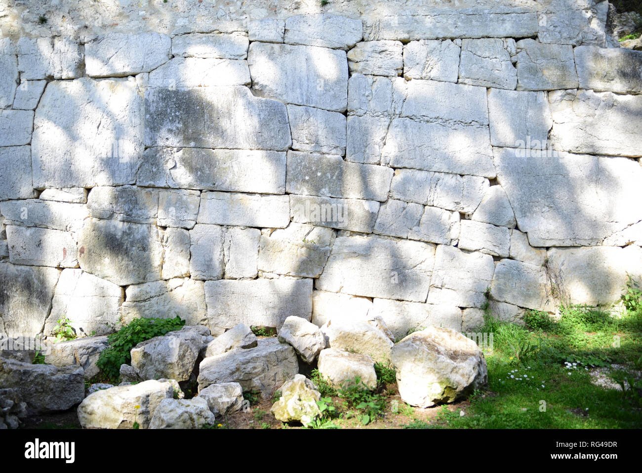 Polygonal walls built from the 7th to the 2nd century BC. The large ...