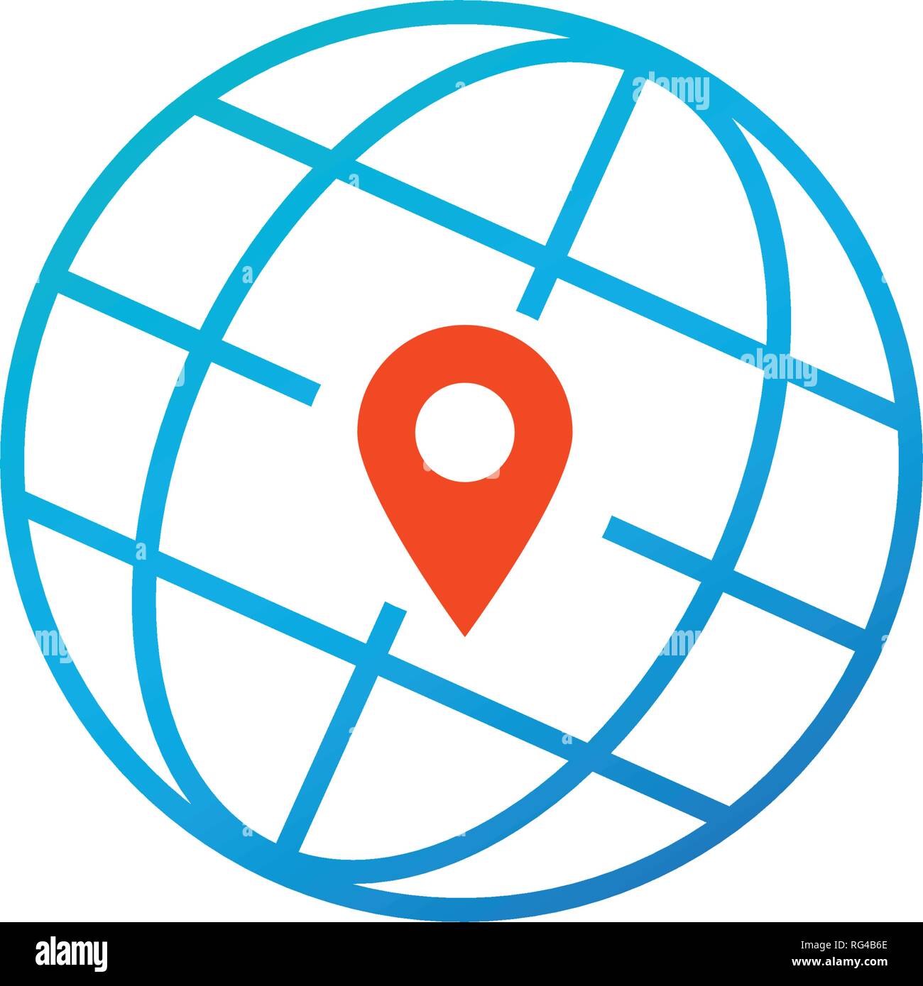 world global pointer map direction, Vector illustration isolated on ...