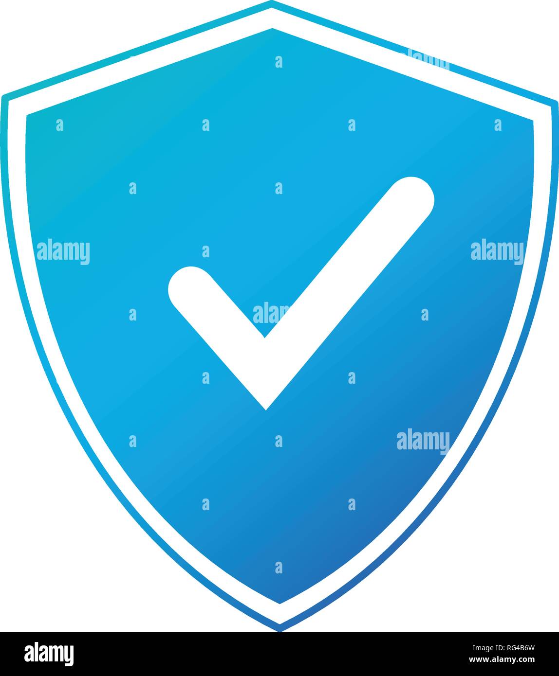 Shield check mark logo icon design template, Vector illustration ...