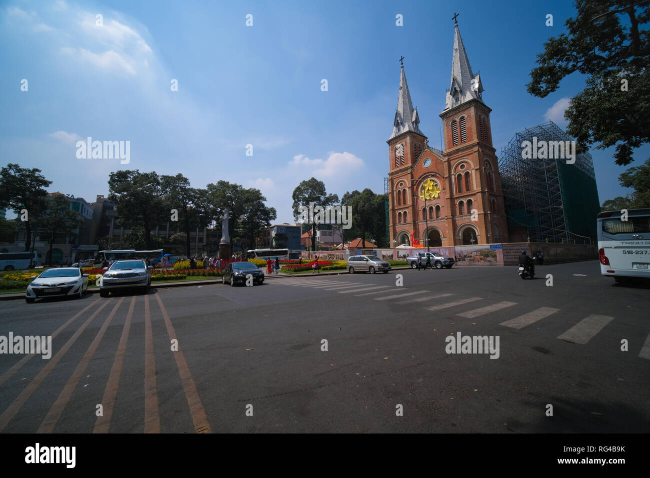 Notre Dame Cathedral or Nha Tho Duc Ba. Stock photo of Notre-Dame ...