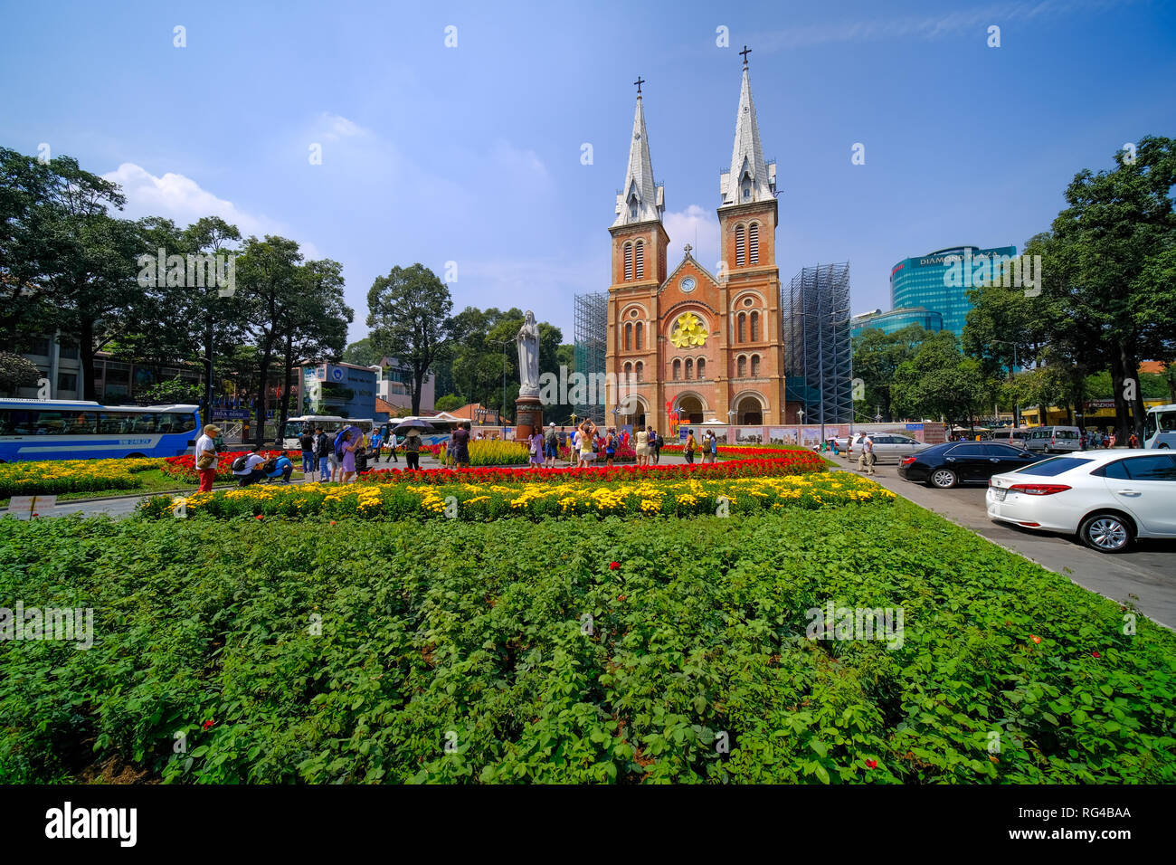 Notre Dame Cathedral or Nha Tho Duc Ba. Stock photo of Notre-Dame ...