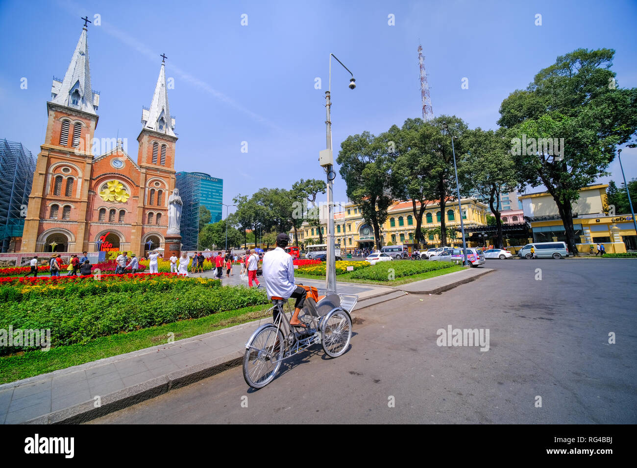 Notre Dame Cathedral or Nha Tho Duc Ba. Stock photo of Notre-Dame ...