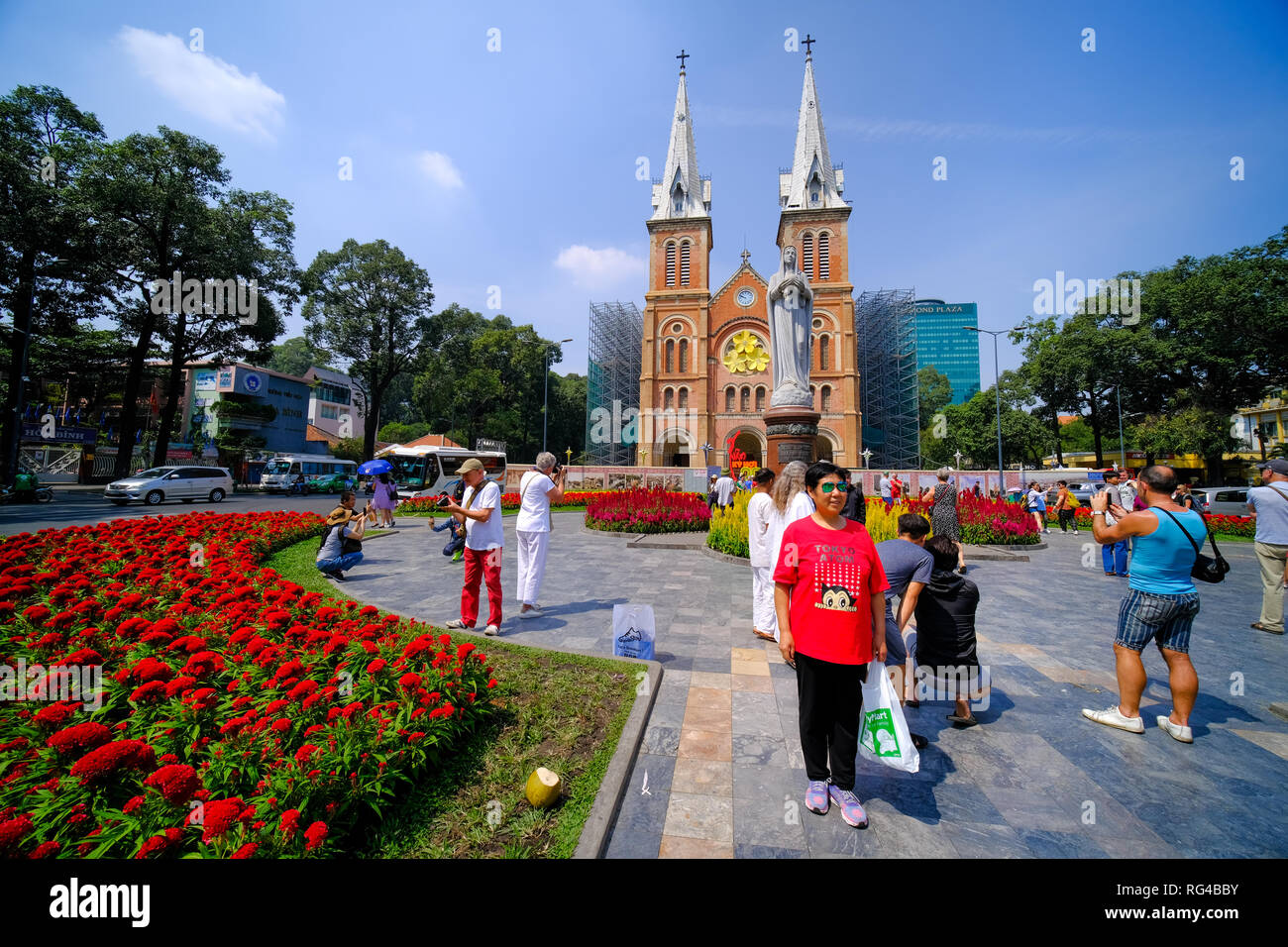 Notre Dame Cathedral or Nha Tho Duc Ba. Stock photo of Notre-Dame ...